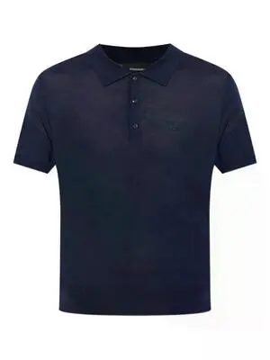 Dsquared2 Buttoned Polo Shirt - Blue