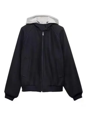 Prada Hooded Zip-up Jacket