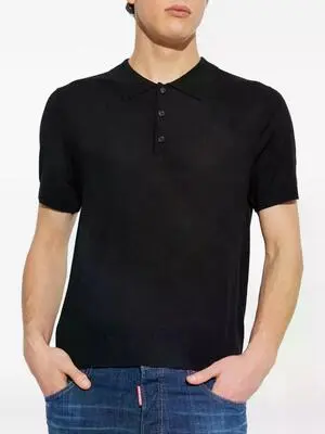 Dsquared2 Logo-detail Polo Shirt - Black