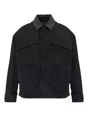 GOLDEN GOOSE Leather Collar Jacket