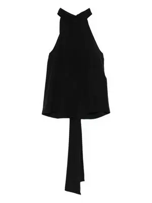 TOM FORD Ribbed Tie-neck Blouse