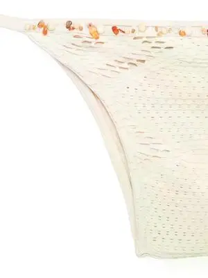 PatBO Beaded Tie Bikini Bottom