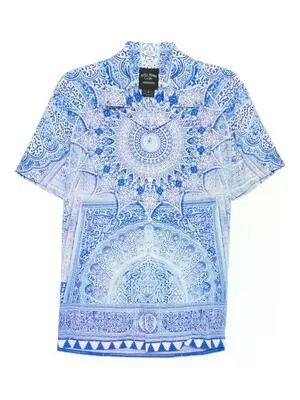 Camilla Camp-collar Shirt - Blue