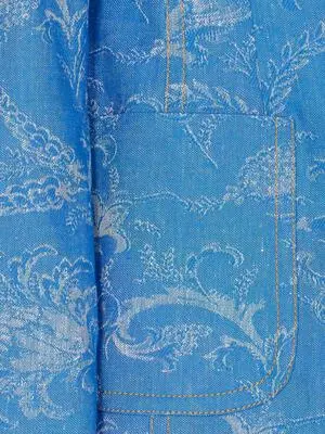Etro Floral Print Peak Lapel Blazer