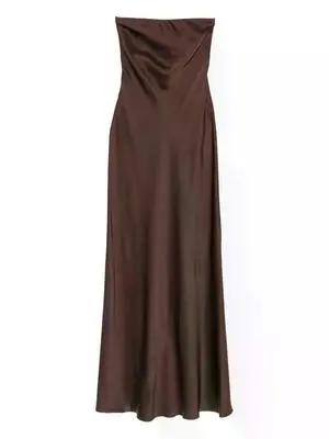 FORTE_FORTE Strapless Midi Dress