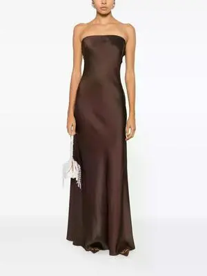 FORTE_FORTE Strapless Midi Dress