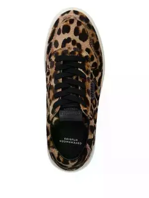 SUMMERY COPENHAGEN Leopard Print Low Top Sneakers