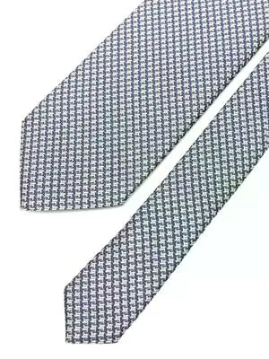 TOM FORD Patterned Neck Tie - Blue