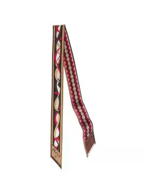 Emilio Pucci Girandole And Papiro Print Silk Twill Scarf