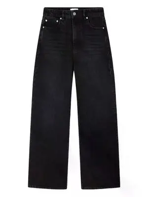 GANNI High-rise Full Length Wide Leg Jeans