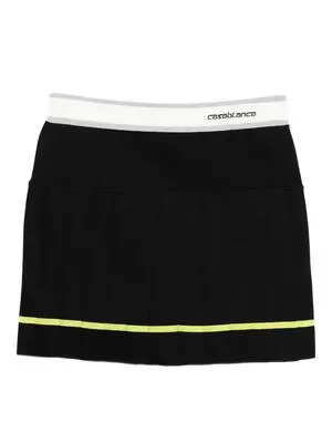 Casablanca Pleated Short Skirt