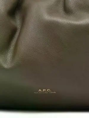 A.p.c. Gathered Shoulder Bag - Green
