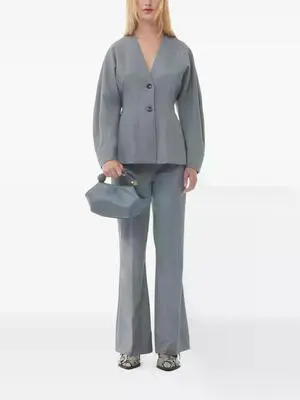 GANNI High-waisted Flared Trousers