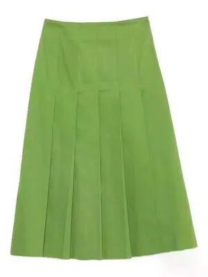 DRHOPE Pleated A-line Midi Skirt
