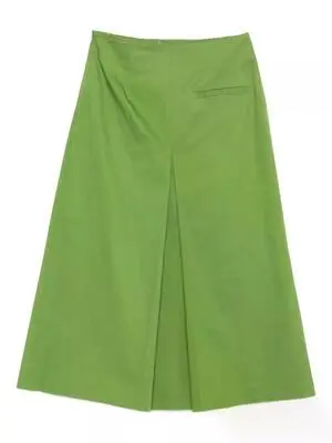 DRHOPE Pleated A-line Midi Skirt