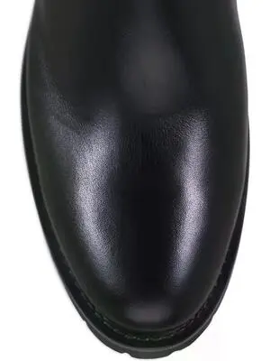 Santoni Ribbed Buckle Boots