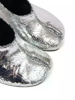 MAISON MARGIELA Tabi Décolleté Pumps In Broken Mirror Calf Leather