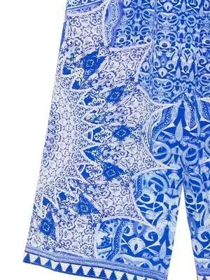 Camilla Monogram-print Trousers