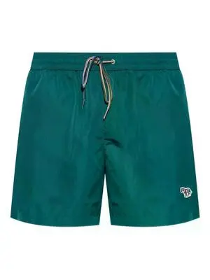 Paul Smith Zebra-motif Swim Shorts - Green