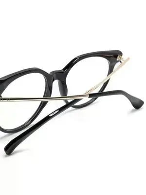 Max Mara Round-frame Eyeglasses - Black