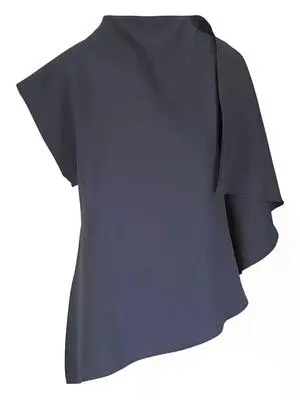 KZ_K STUDIO One-shoulder Draped Blouse