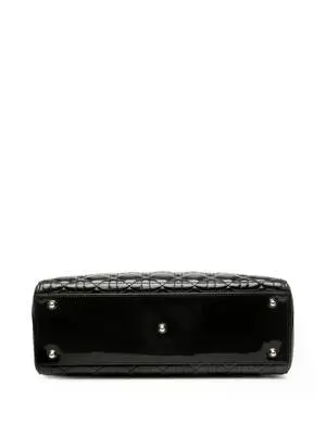 Dior 2012 Cannage Lady Satchel - Black