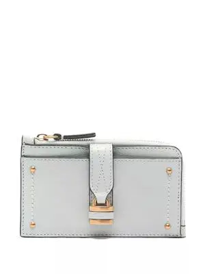 Chloé Buckle Leather Wallet - Blue