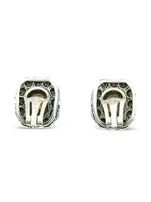 JENNIFER GIBSON JEWELLERY 1960s Sapphire Paste Clip-on Earrings
