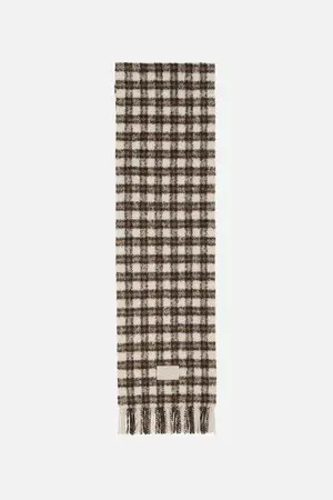 Acne Studios Checked Logo Scarf
