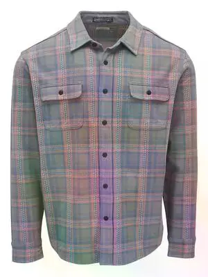 Faherty Brand Patch-pocket Check-pattern Shirt - Grey