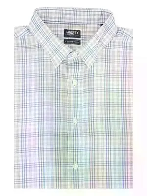 Faherty Brand Check-pattern Shirt - White