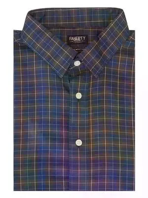 Faherty Brand Check-pattern Shirt - Blue