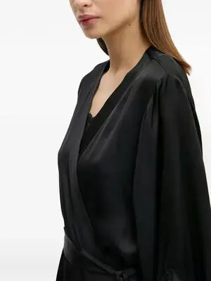 Chantelle Lace Sleeve Tie-waist Robe