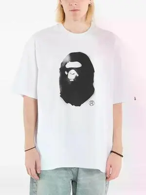 A BATHING APE Ape Head-print Relaxed Fit T-shirt