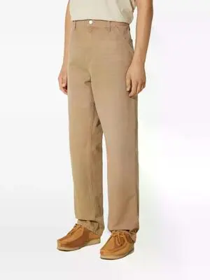 Carhartt Work In Progress Logo-patch Trousers - Neutrals