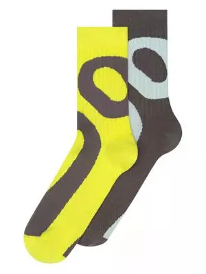 On Logo-patterned Crew Socks