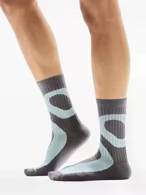 On Logo-patterned Crew Socks