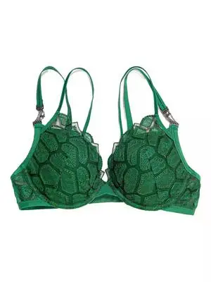 Chantelle Lace Trim Bra - Green