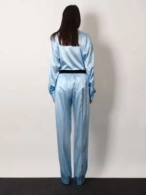 TOM FORD Stretch Satin Pyjamas - Blue