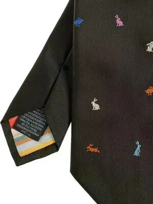 Paul Smith Rabbit Silk Neck Tie - Green