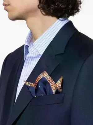 Paul Smith Polka-dot Silk Pocket Square - Blue