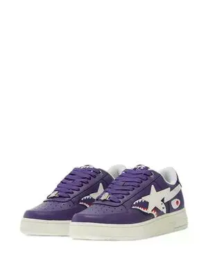 A BATHING APE Sta Shark Low Top Sneakers - Purple