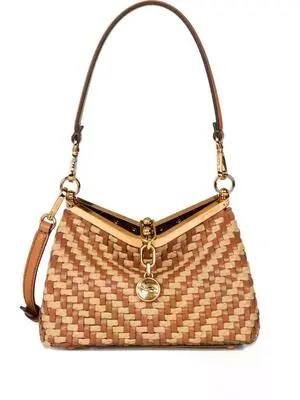 Etro Vela Woven Shoulder Bag - Brown