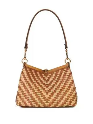 Etro Vela Woven Shoulder Bag - Brown