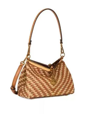 Etro Vela Woven Shoulder Bag - Brown