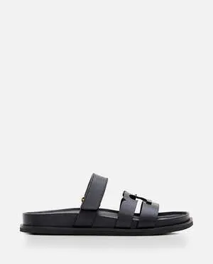 Tory Burch Ines T Slide Sporty Sandal - Black