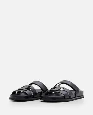 Tory Burch Ines T Slide Sporty Sandal - Black