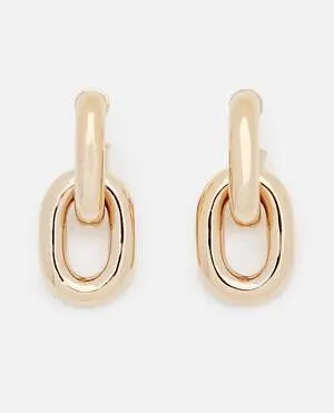 Rabanne Xl Link Double Hoop Earrings - Gold
