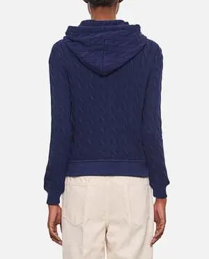 Polo Ralph Lauren Knitted Zip-up Sweatshirt - Blue