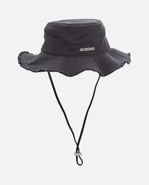 Jacquemus Le Bob Artichoke Cotton Hat - Black